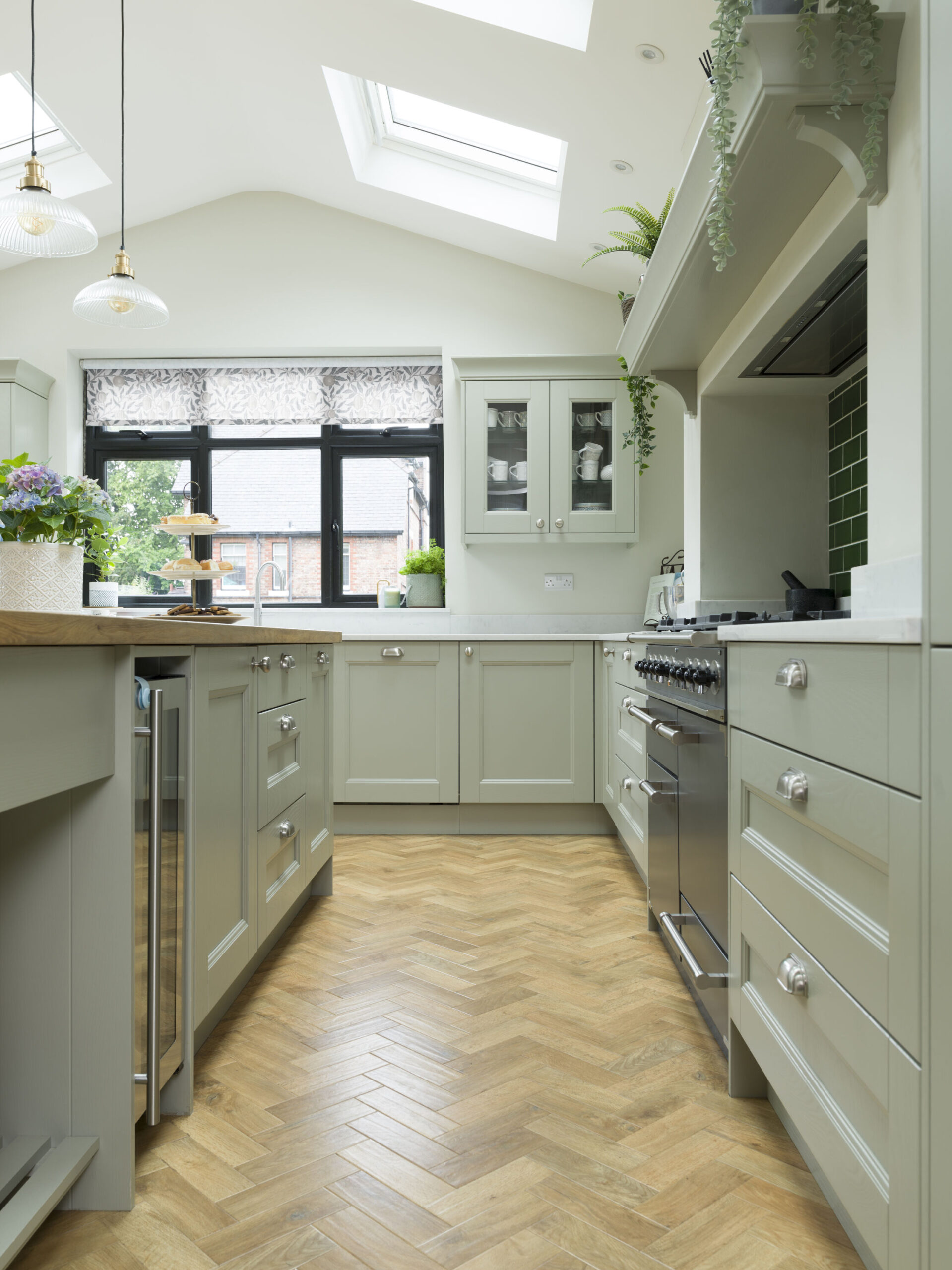 CASE STUDY: Timeless and elegant Laura Ashley Rosedale Sage Kitchen ...